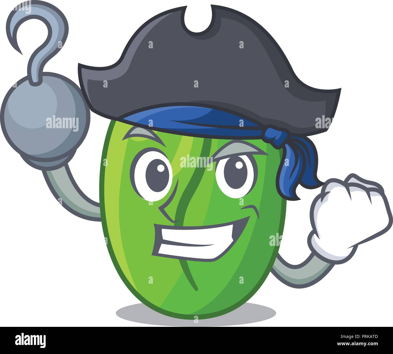 Pirate character green coffee beans in market Stock Vector Image & Art ...