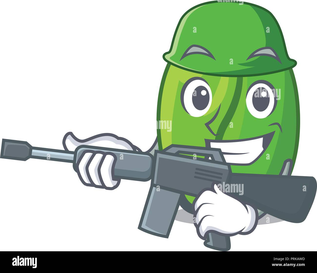 Army character green coffee beans in market Stock Vector Image & Art ...