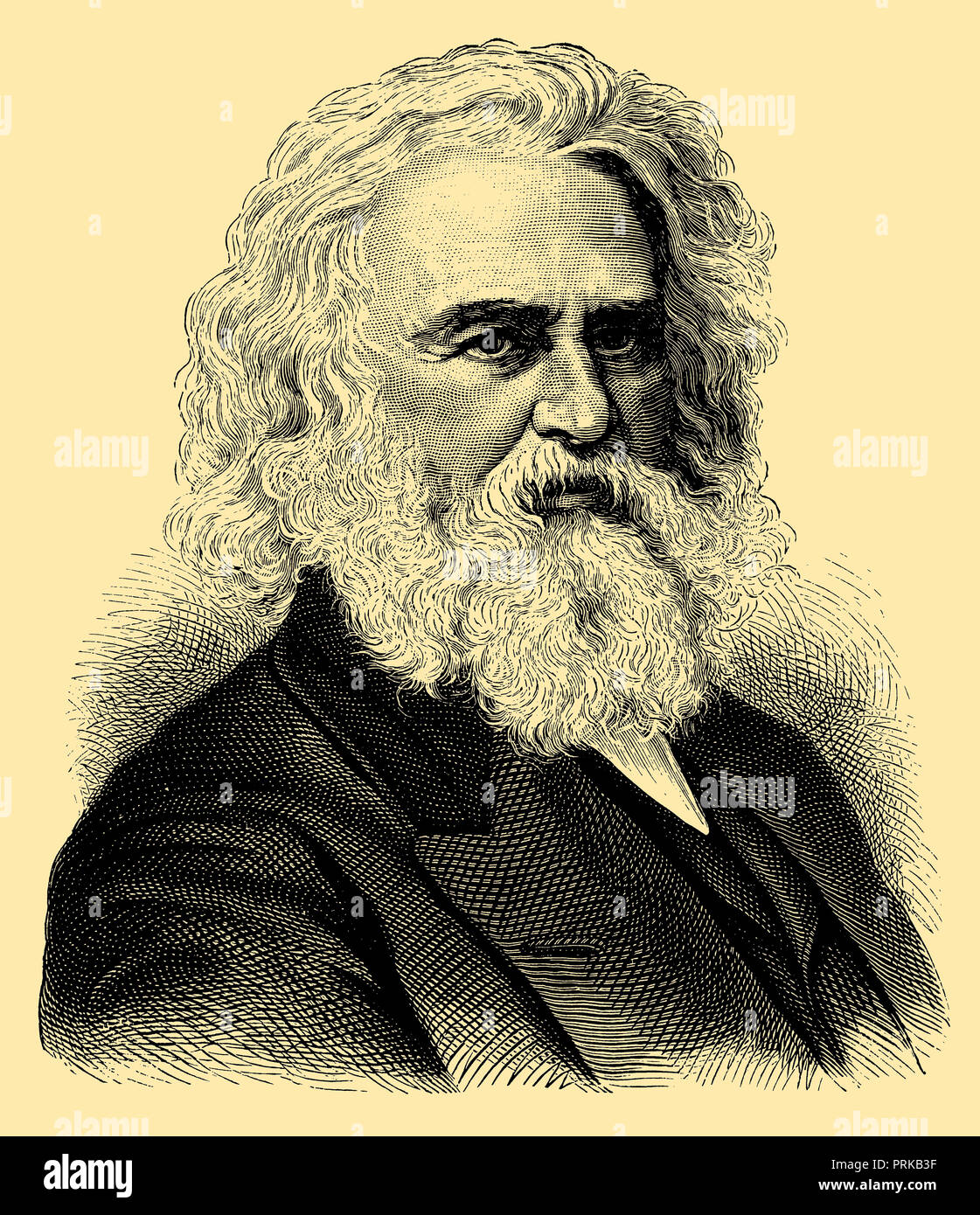 Henry Wadsworth Longfellow, 1895 Stock Photo - Alamy