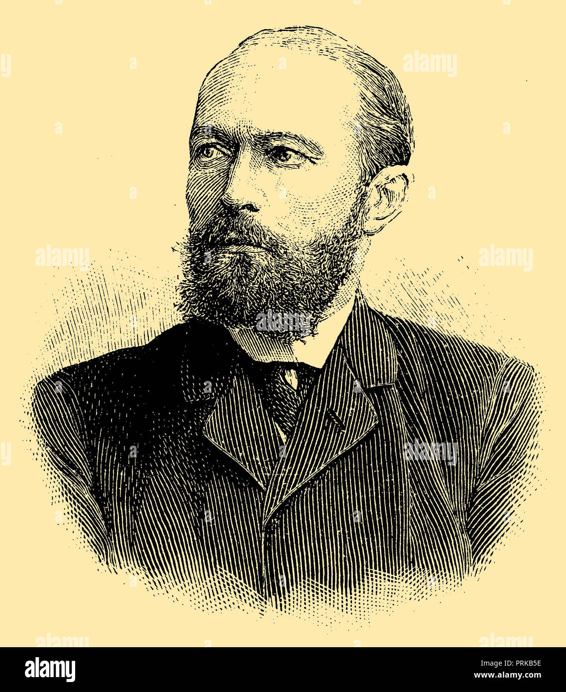 Emil von Behring (1854-1917), German immunologist and serologist Stock ...