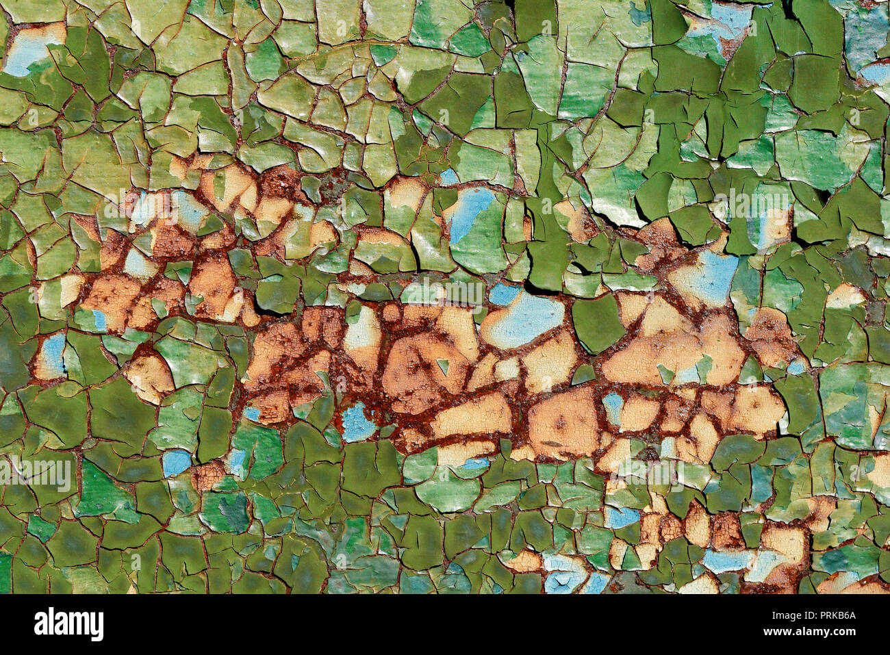 Backgrounds and textures: layers of old cracked paint on rusty metal ...