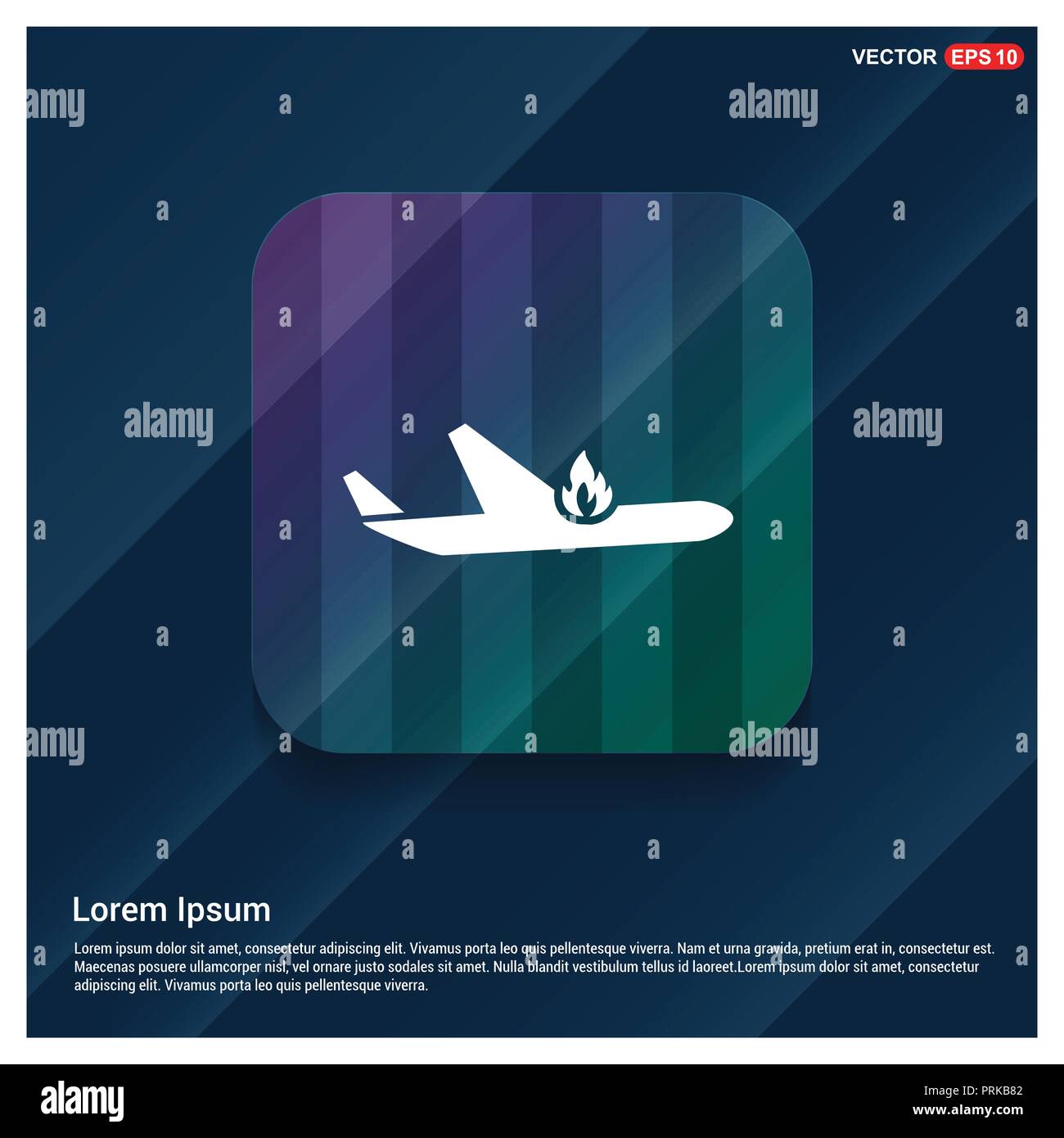 Airplane accident icon Stock Vector Image & Art - Alamy