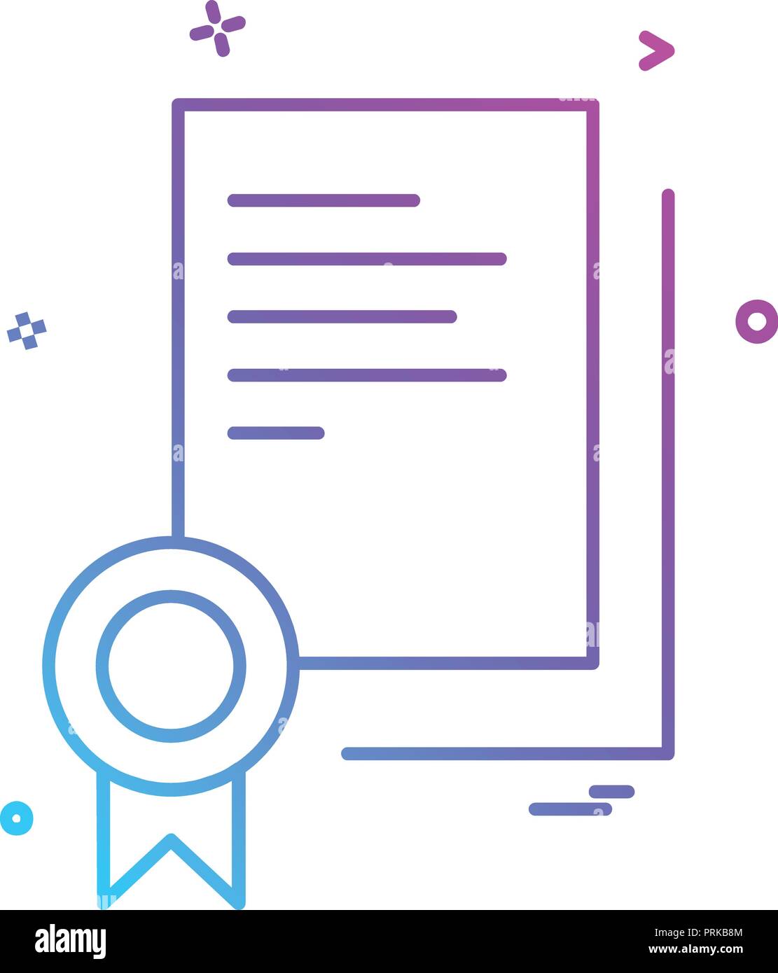 Certificate icon design vector Stock Vector Image & Art - Alamy