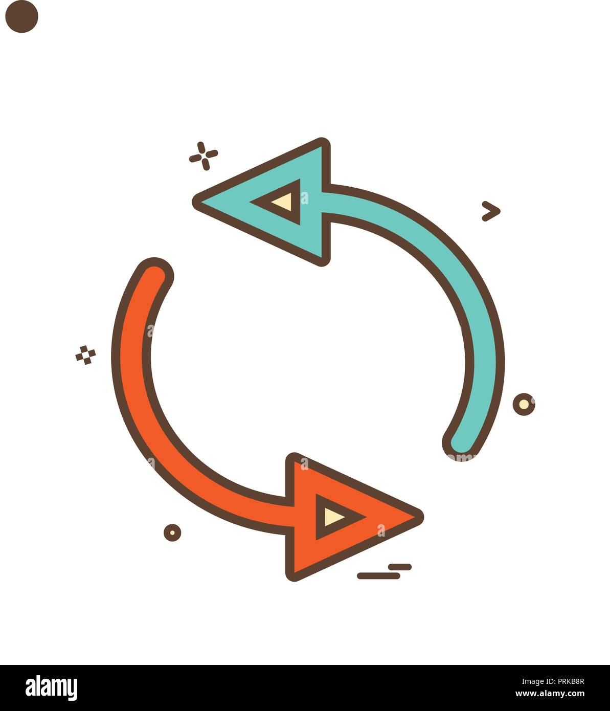 arrow circle rotate icon vector design Stock Vector Image & Art - Alamy