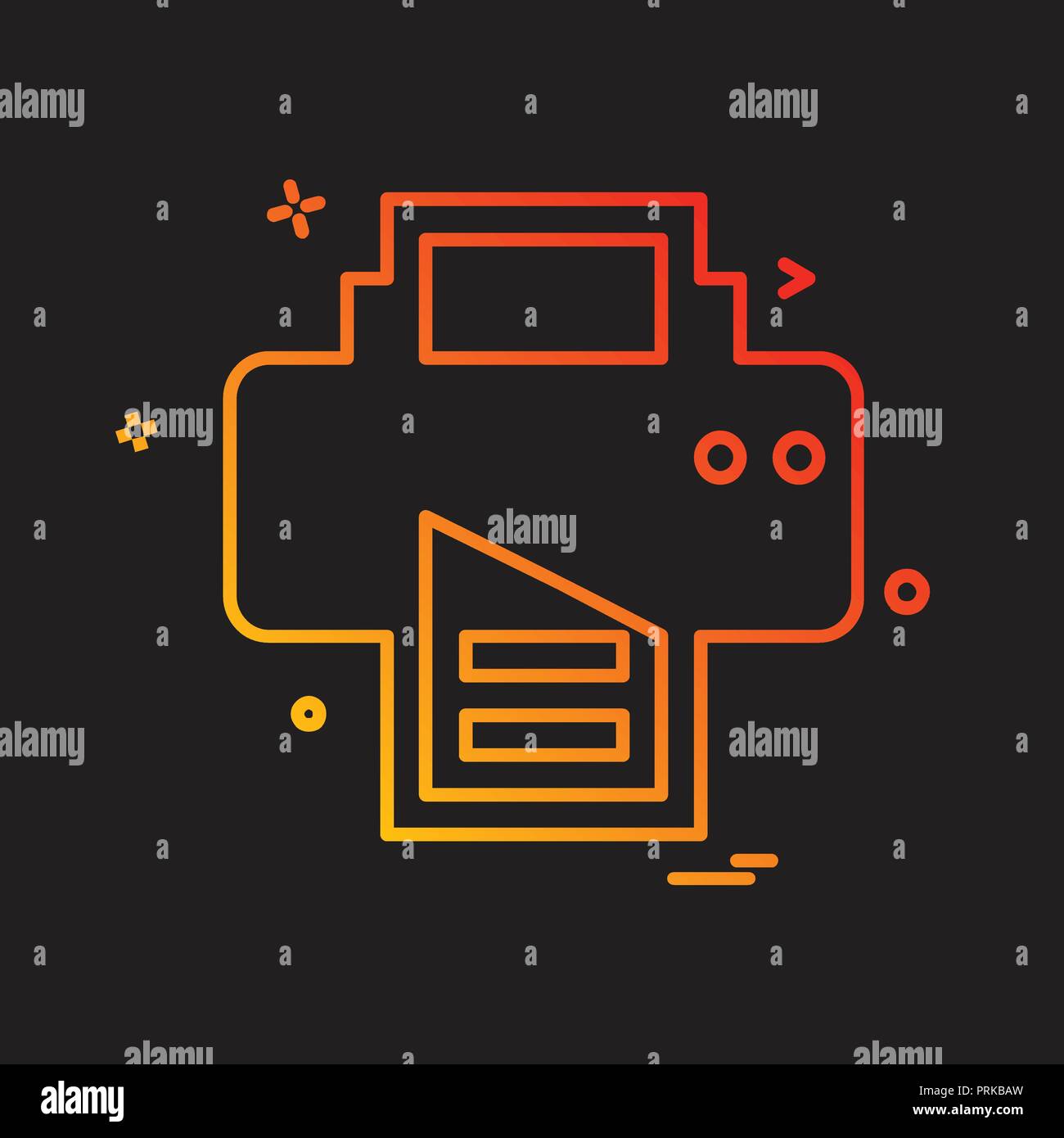 Printer icon design vector Stock Vector Image & Art - Alamy