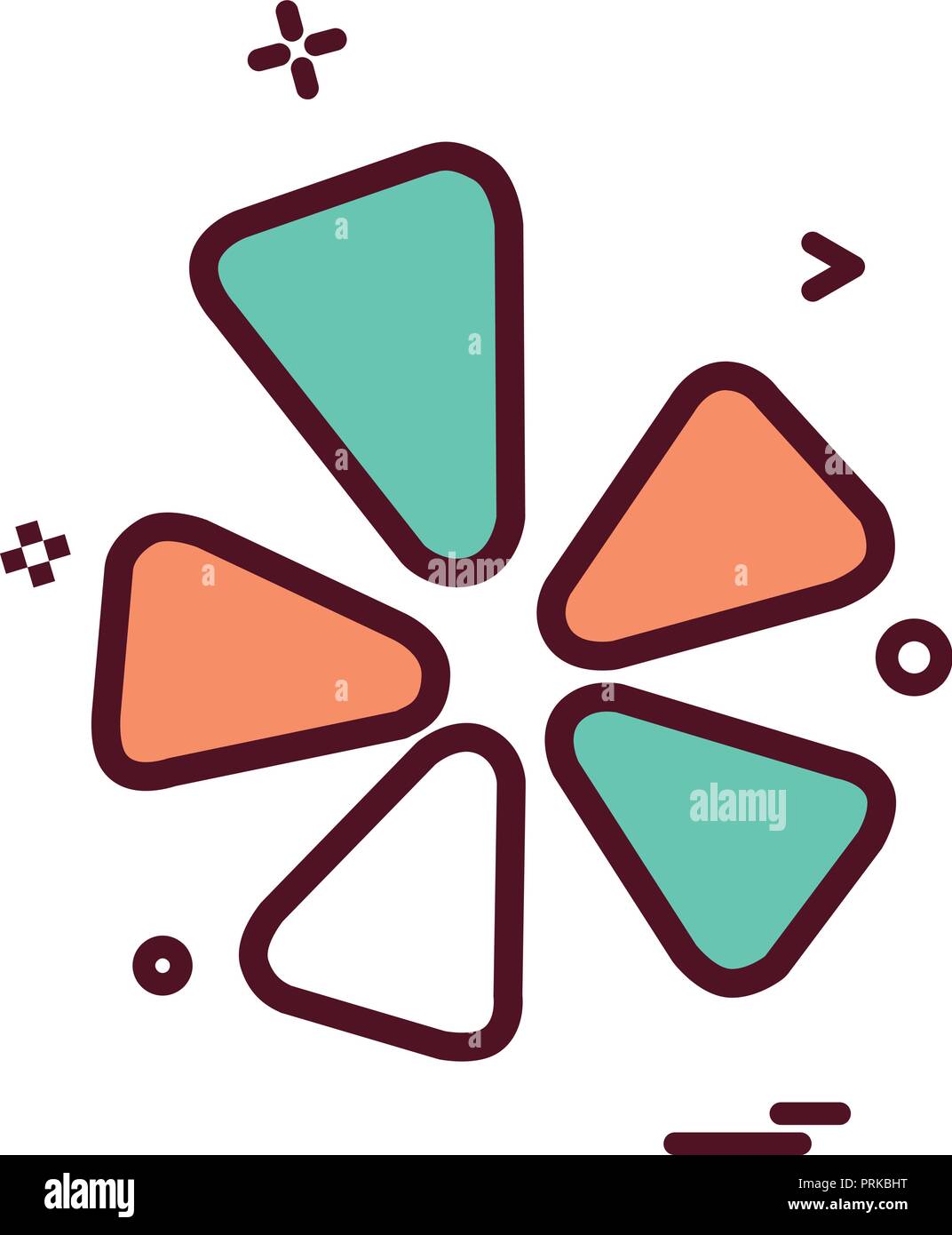 Yelp icon design vector Stock Vector Image & Art - Alamy