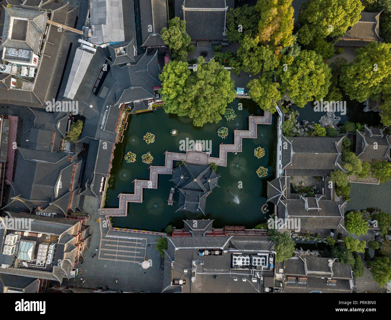 Yu Yuan Garden at sunrise on China's National Day as it prepares for ...