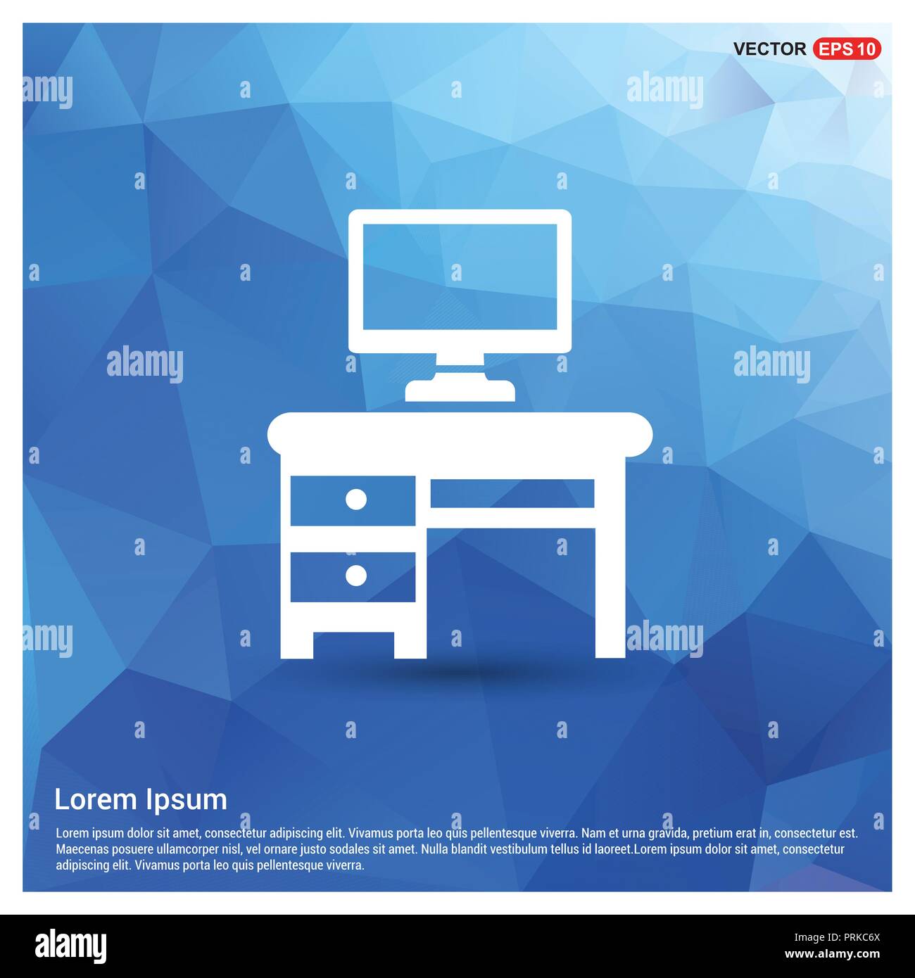 Computer Table Icon - Free vector icon Stock Vector Image & Art - Alamy