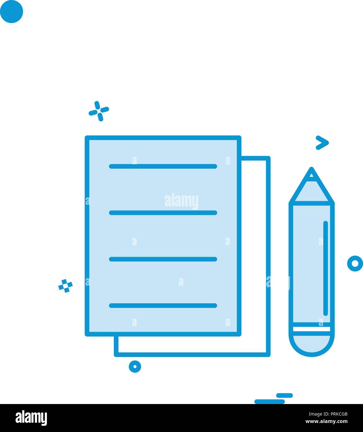 document pencil icon vector design Stock Vector Image & Art - Alamy