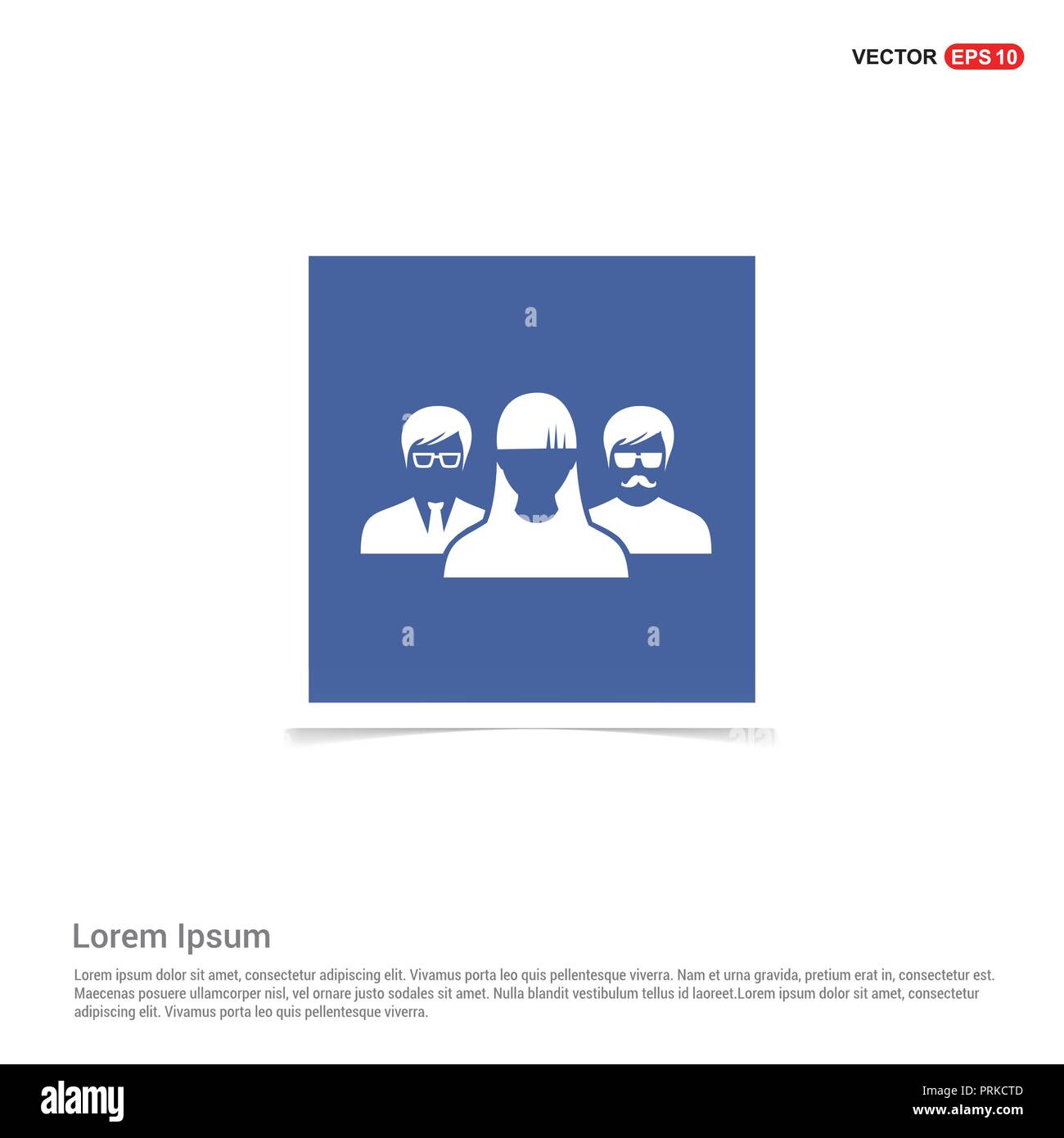 User group icon. - Blue photo Frame Stock Vector Image & Art - Alamy