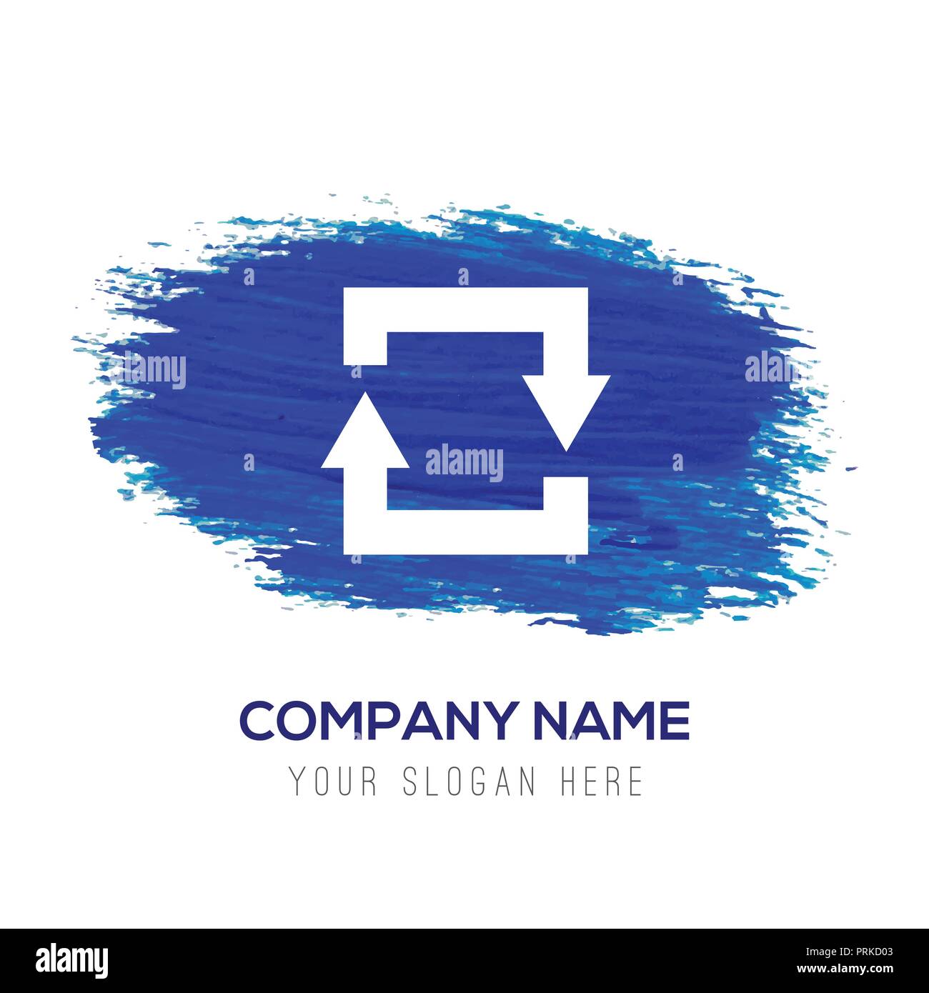 Reload Icon - Blue watercolor background Stock Vector Image & Art - Alamy