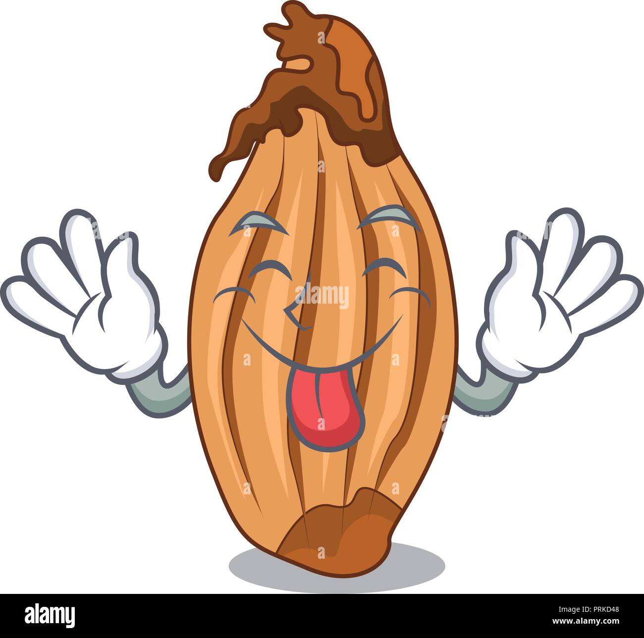 Tongue out shallot in a glass bowl cartoon Stock Vector Image & Art - Alamy