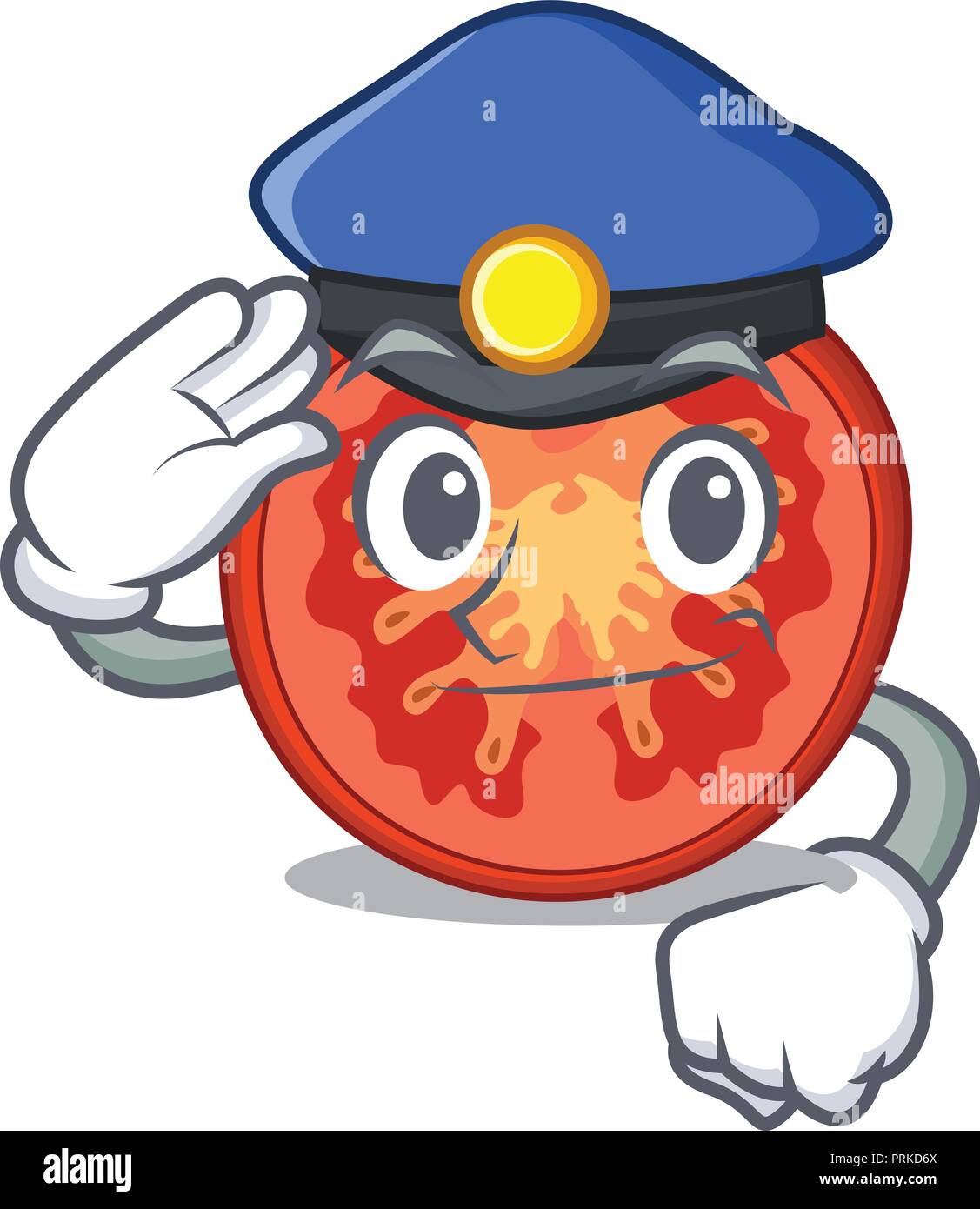 Police character tomato slices for food decor Stock Vector Image & Art ...