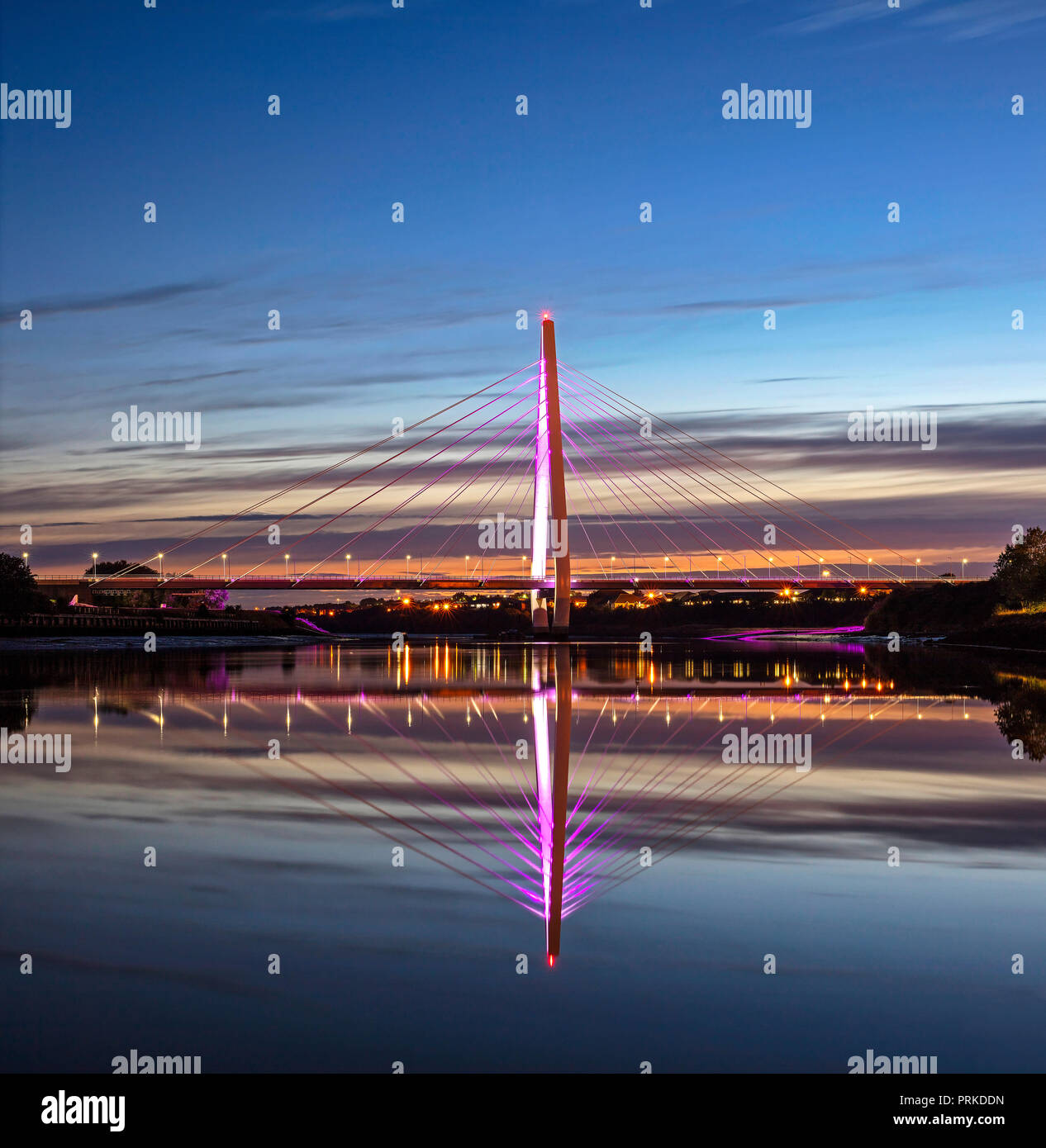 Northern Spire bridge over the River Wear, Sunderland, Tyne & Wear ...