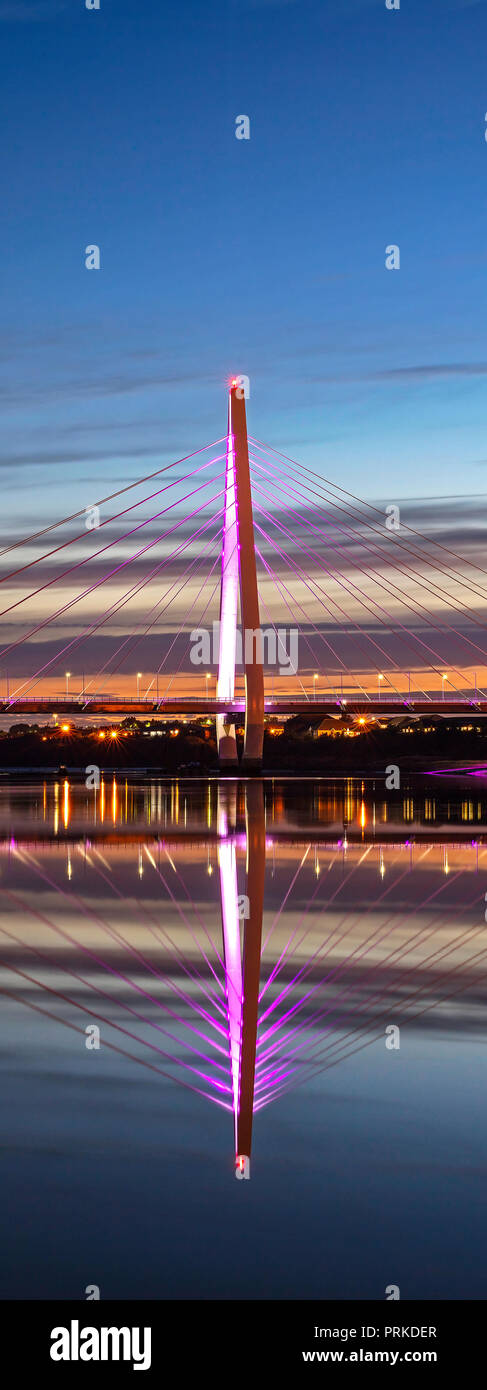 Northern Spire bridge over the River Wear, Sunderland, Tyne & Wear ...