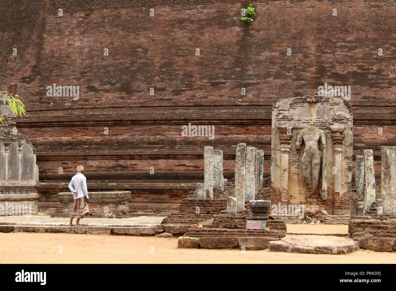 The Rankoth Vehera around Polonnaruwa Ancient City. Taken in Sri Lanka ...
