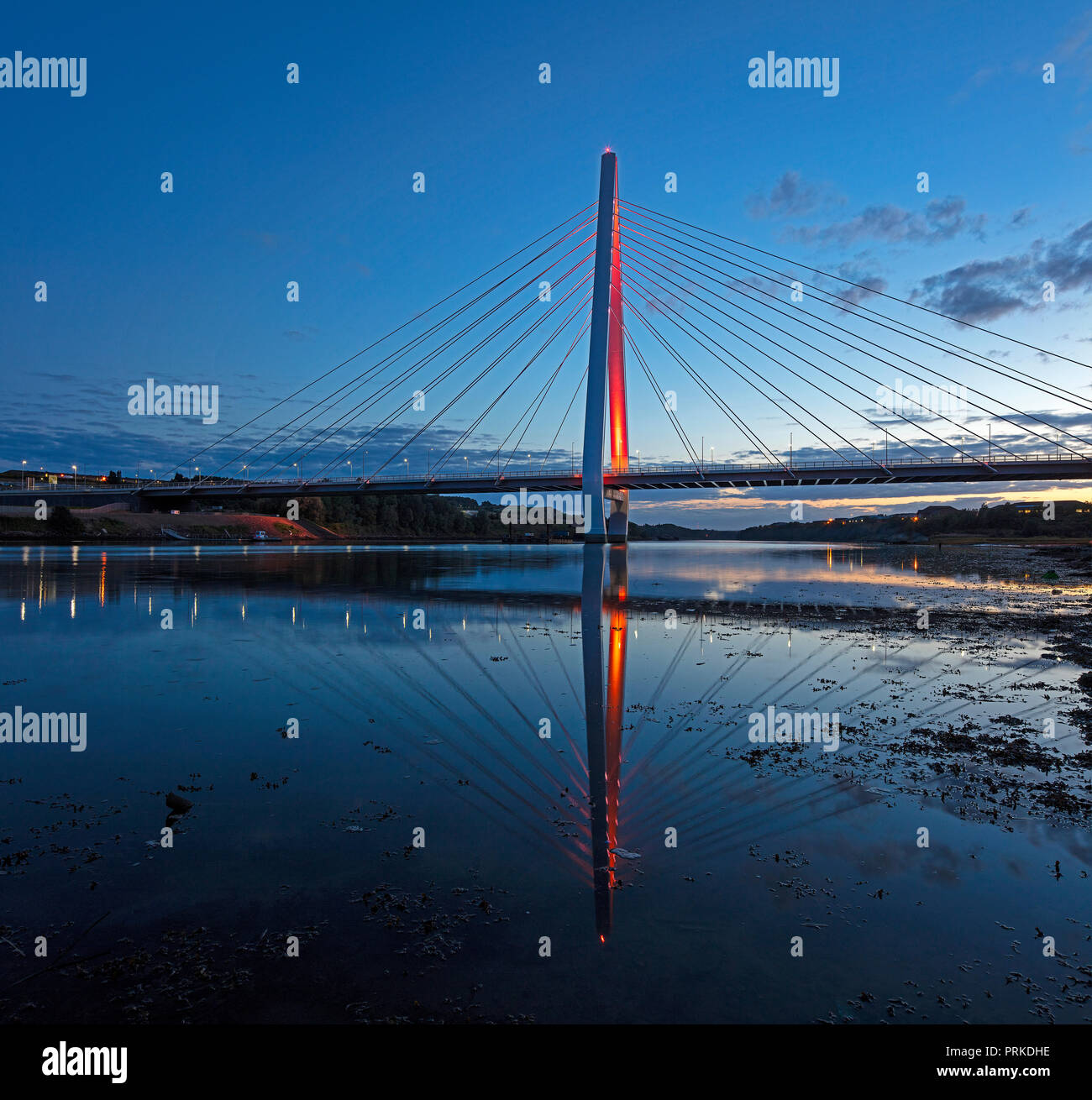 Northern Spire bridge over the River Wear, Sunderland, Tyne & Wear ...