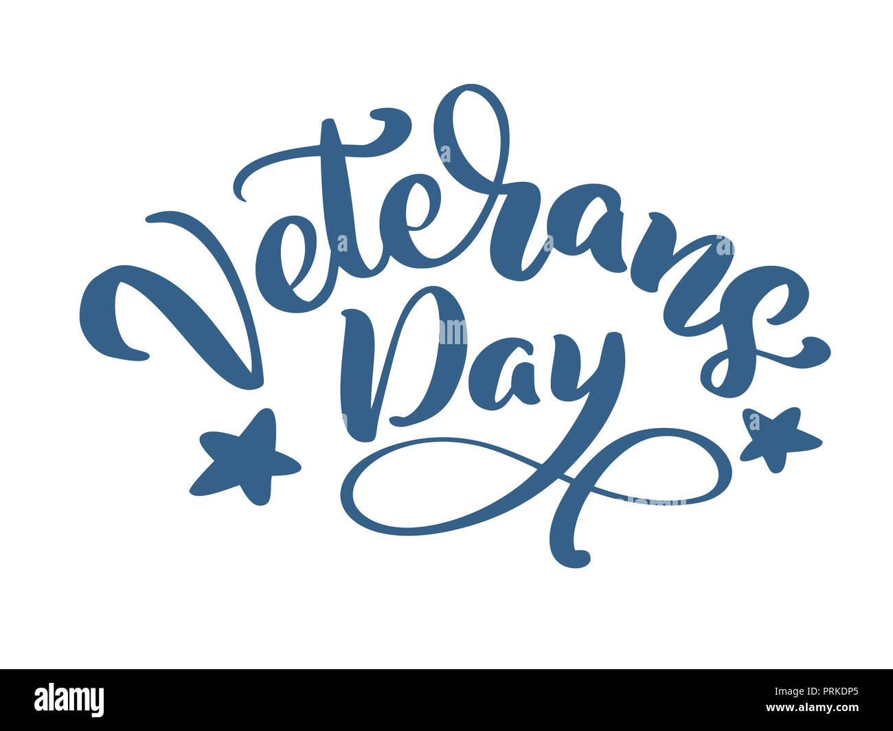 Veterans Day card. Calligraphy hand lettering vector text. National ...