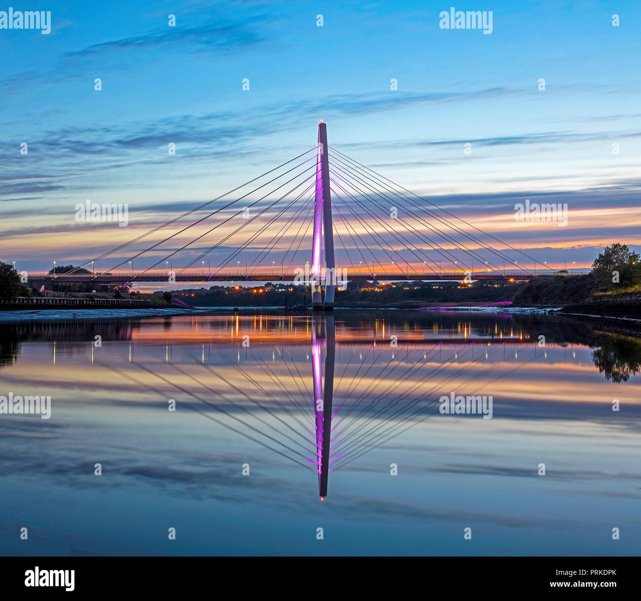 Northern Spire bridge over the River Wear, Sunderland, Tyne & Wear ...