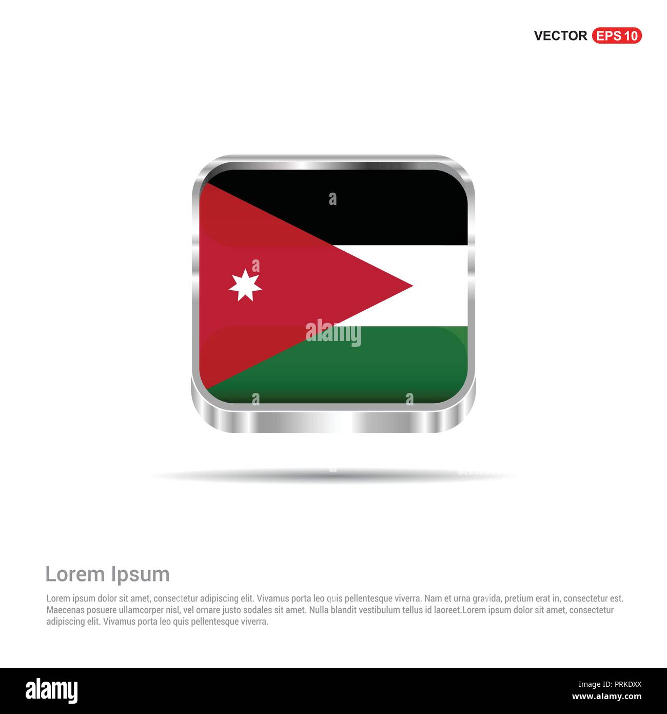 Jordan flag design vector Stock Vector Image & Art - Alamy