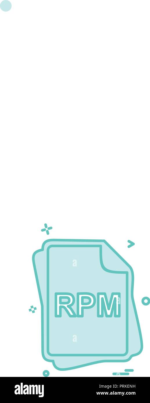 RPM file type icon design vector Stock Vector Image & Art - Alamy