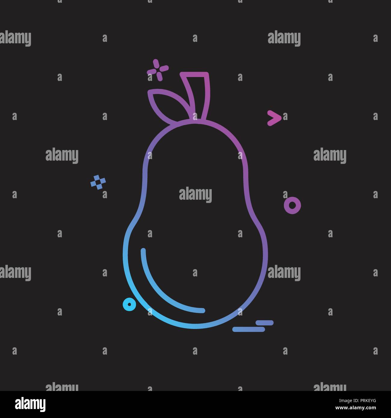 Pear icon design vector Stock Vector Image & Art - Alamy