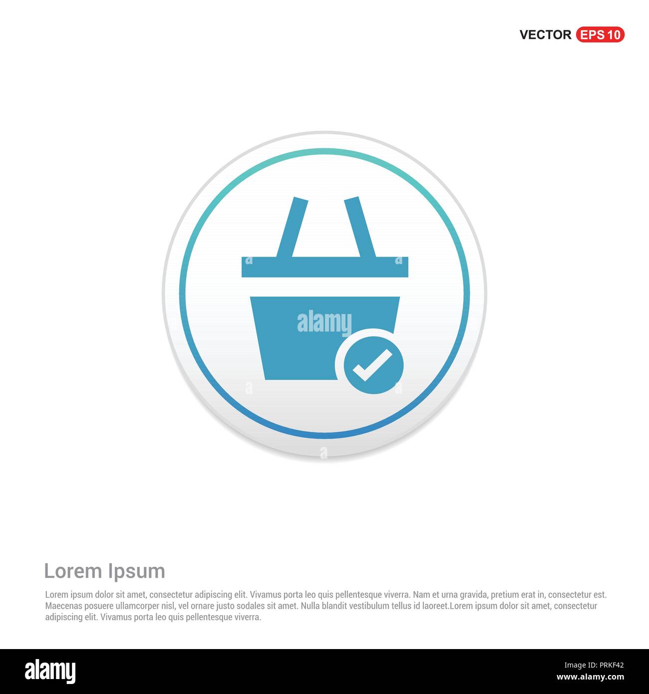 Shopping trolley basket tick mark hi-res stock photography and images ...