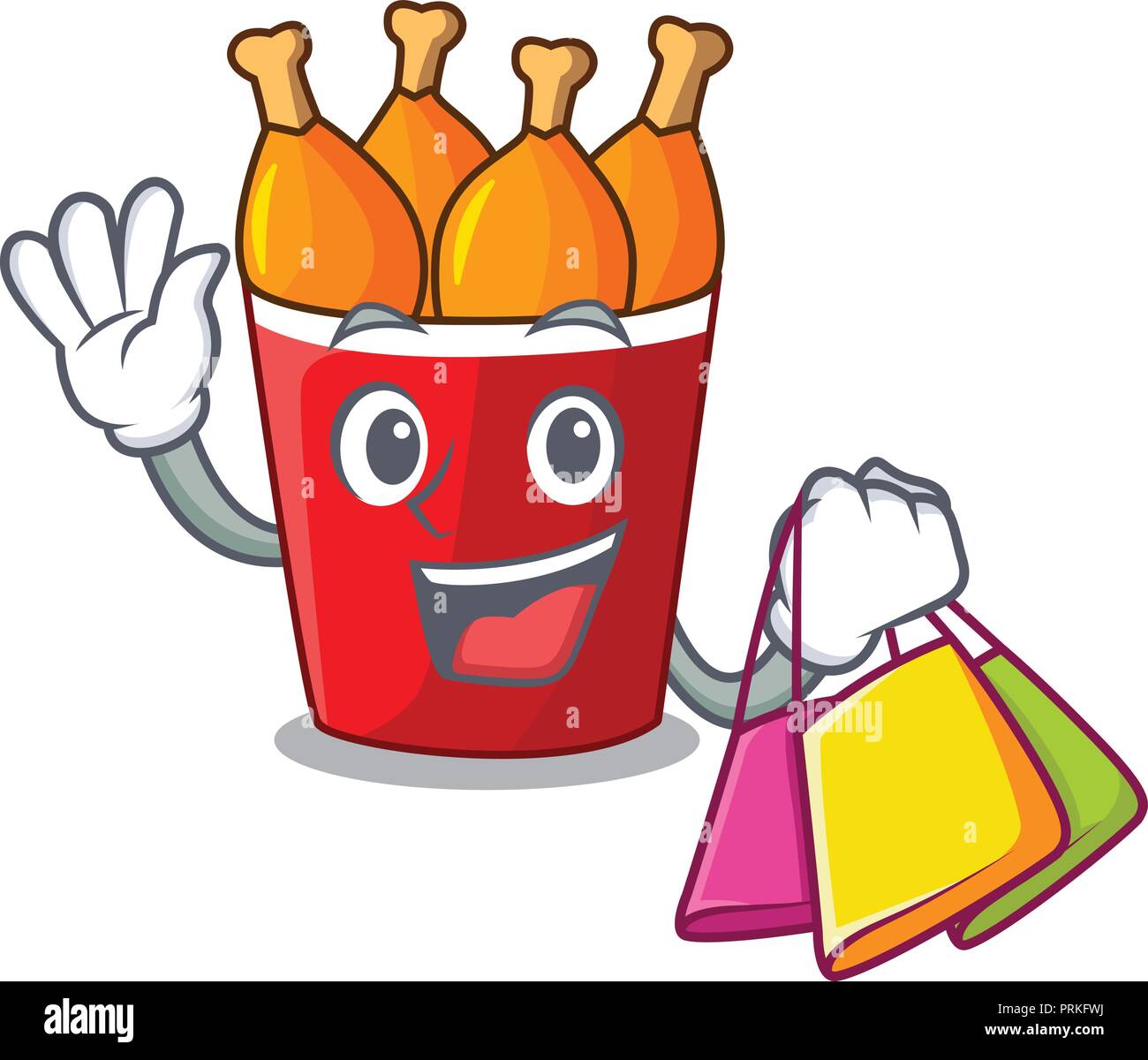 Fastfood fried chicken bucket Cut Out Stock Images & Pictures - Alamy