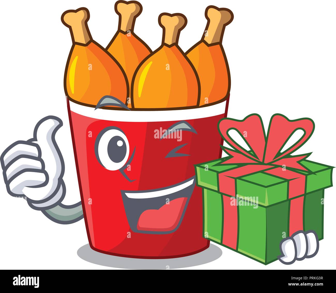 Funny cartoon chicken drumstick happy hi-res stock photography and ...