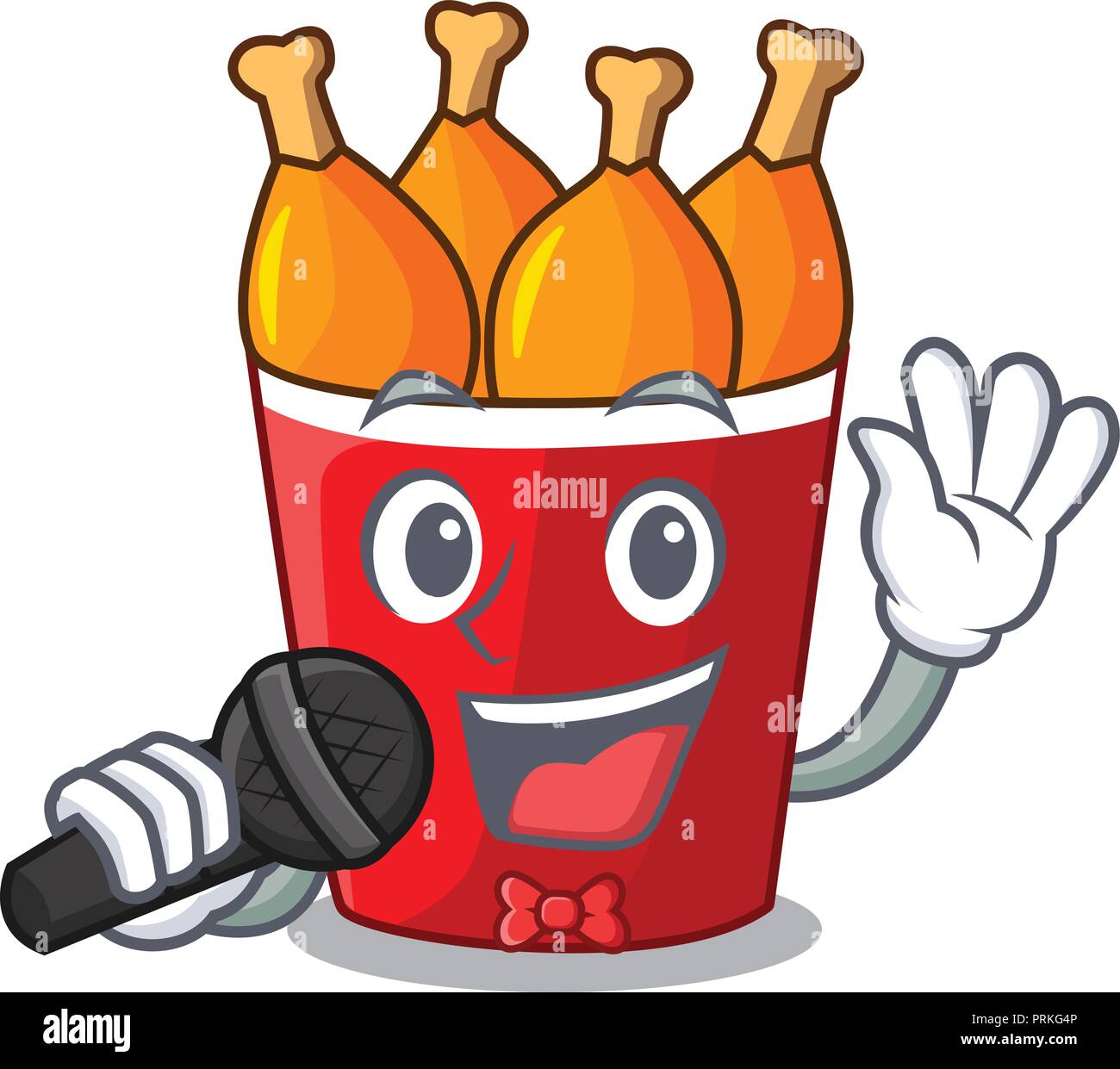 Chicken singing Stock Vector Images - Alamy