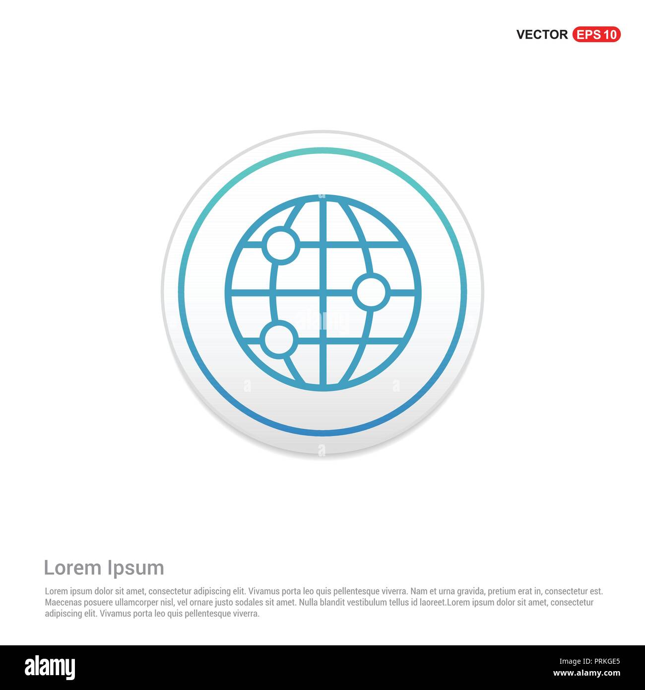 World globe icon - white circle button Stock Vector Image & Art - Alamy