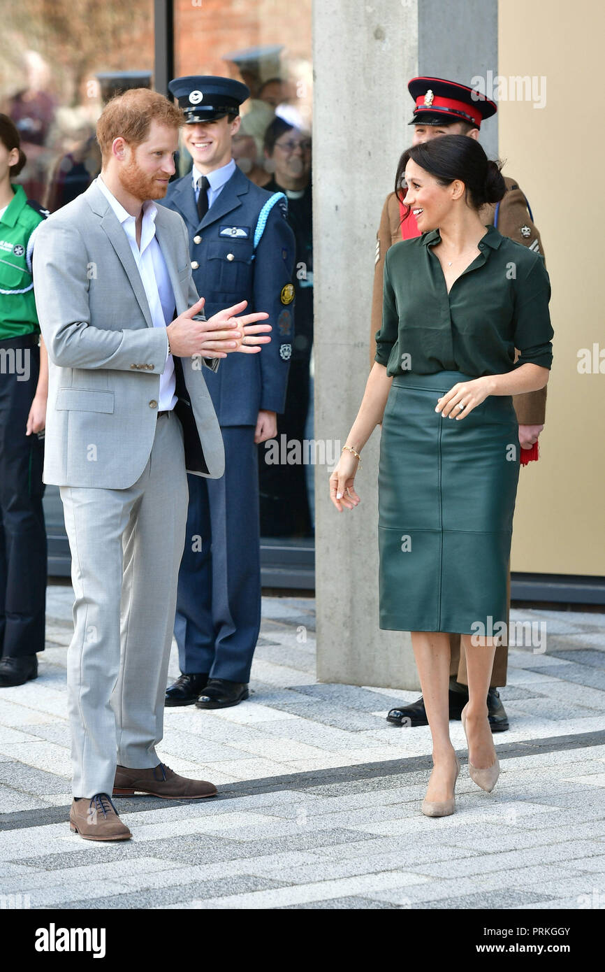 The Duke and Duchess of Sussex arrive at the University of Chichester ...