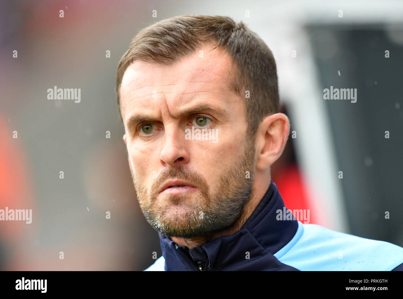 Luton Town manager Nathan Jones Stock Photo - Alamy