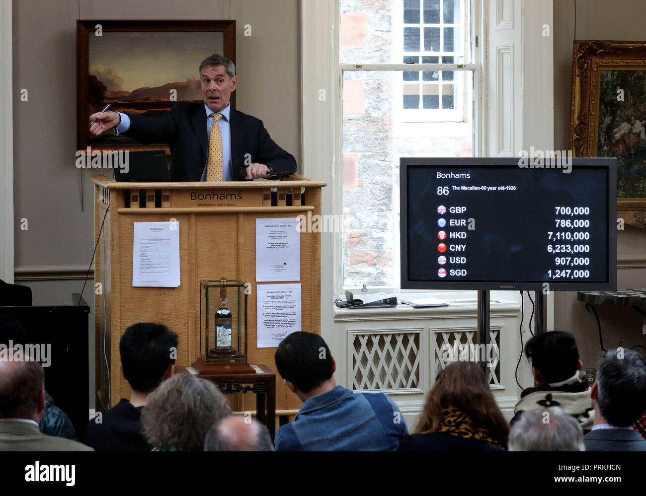 The bottle of the worlds rarest and most valuable whisky hi-res stock ...