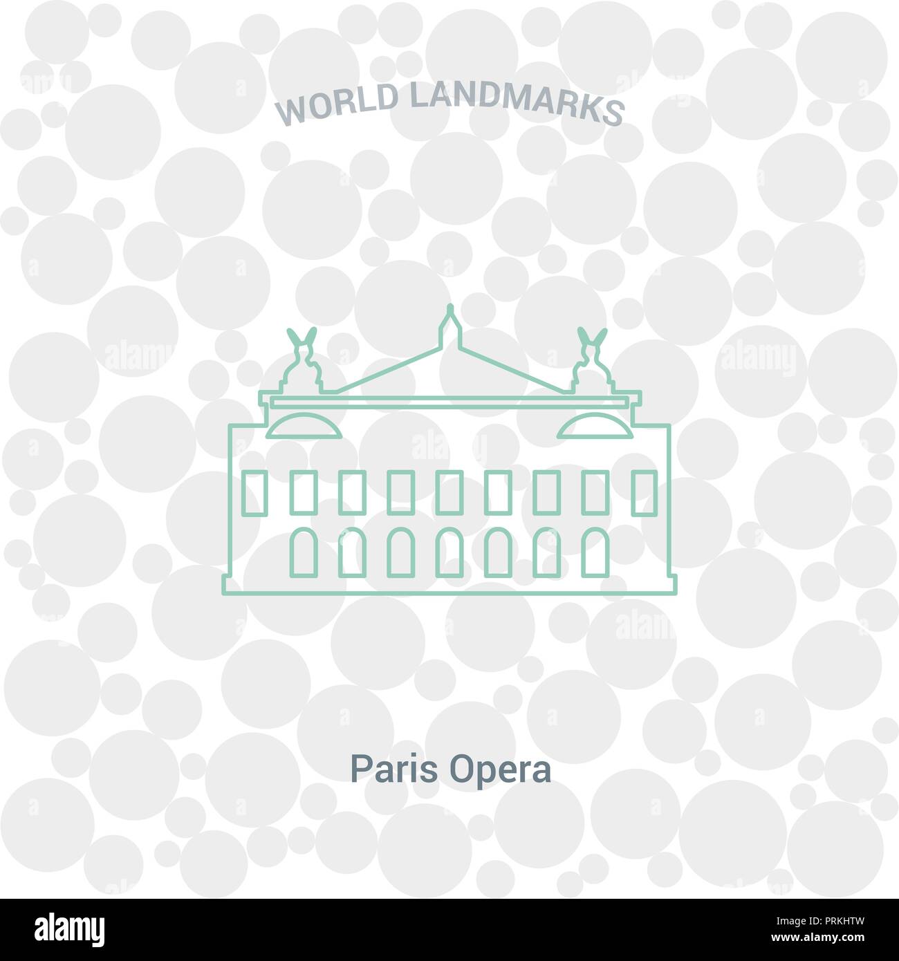 World Famous landmarks design with creative background vector Stock ...
