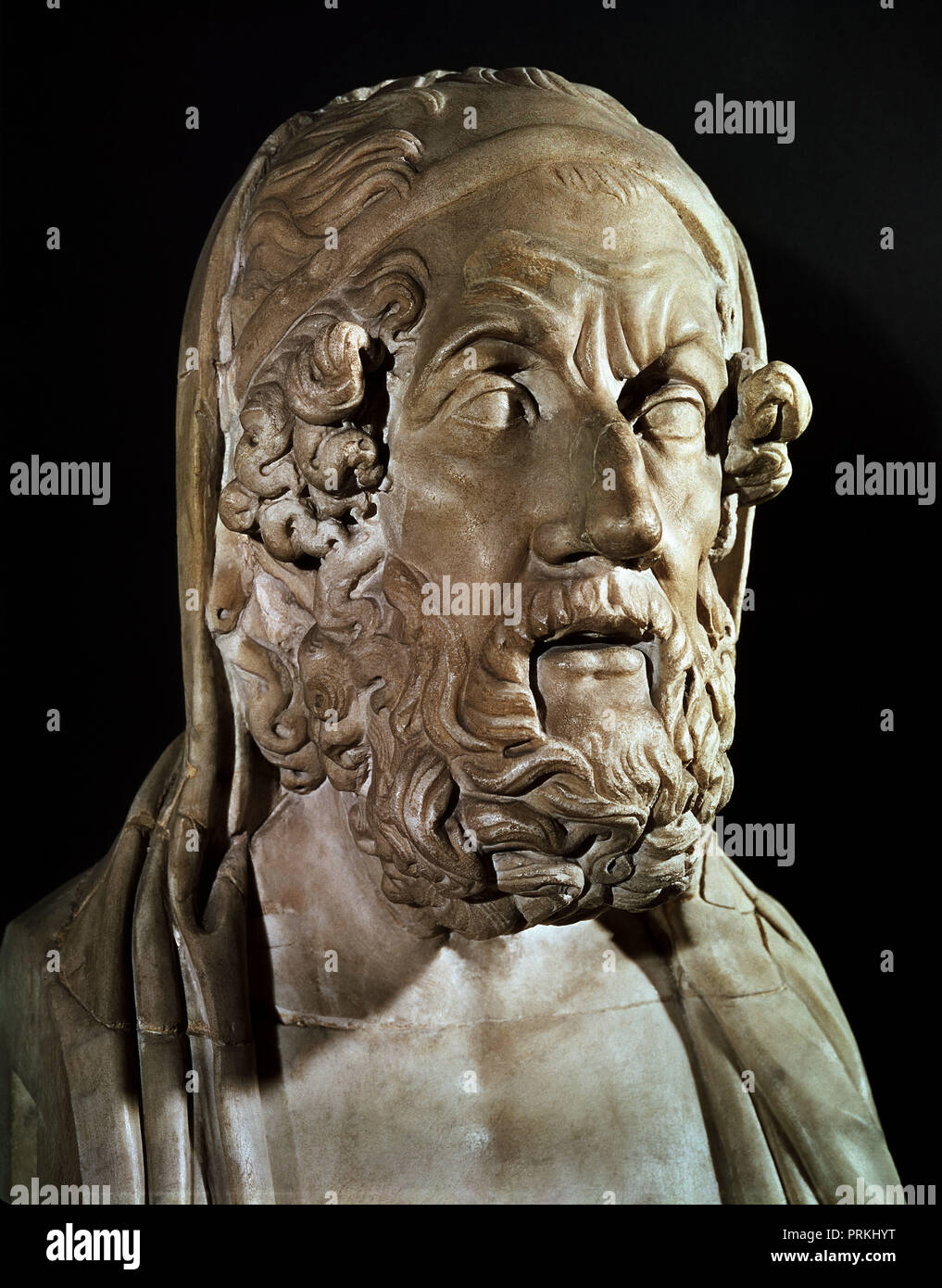 *BUSTO DE HOMERO. Location: MUSEO CAPITOLINO. Rome. ITALIA Stock Photo ...