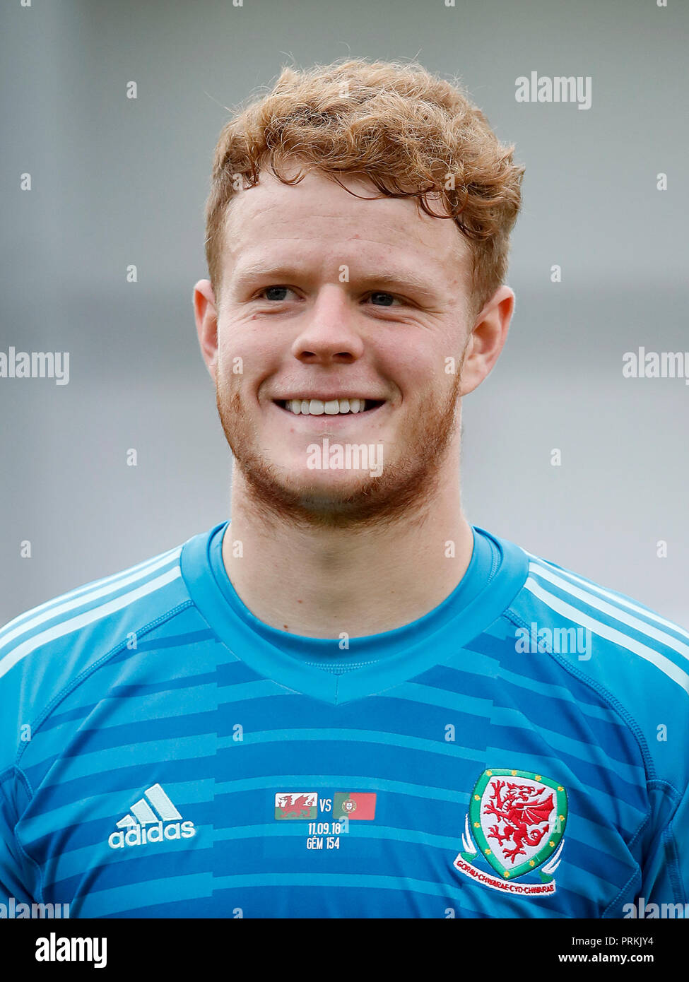 Wales goalkeeper Luke Pilling Stock Photo - Alamy