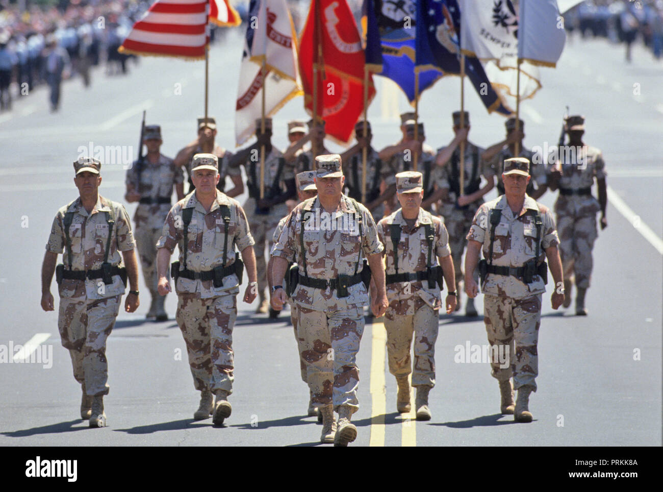 General Norman Schwarzkoph at the Desert Storm Victory Parade in ...