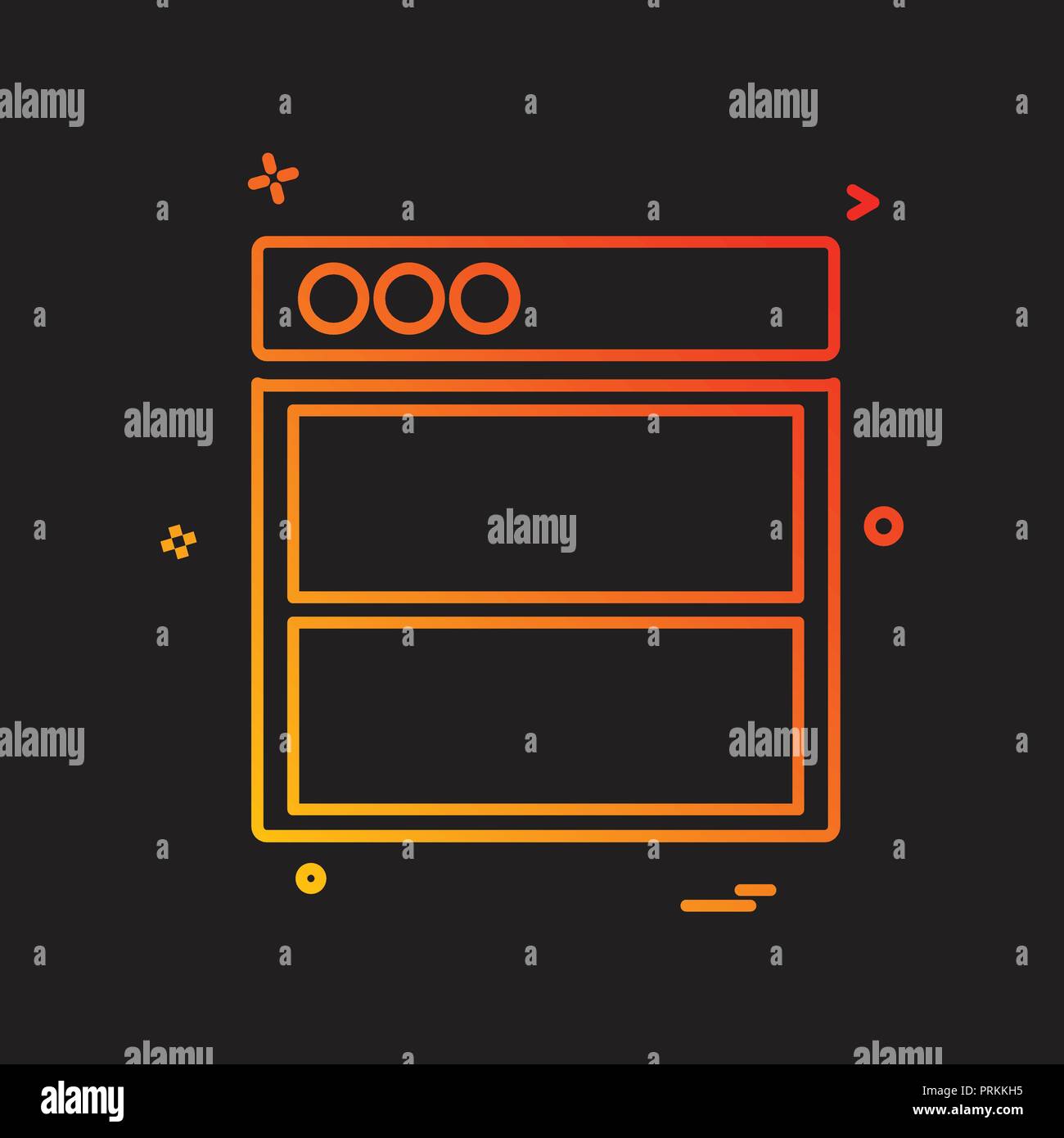 Web layouts icon design vector Stock Vector Image & Art - Alamy