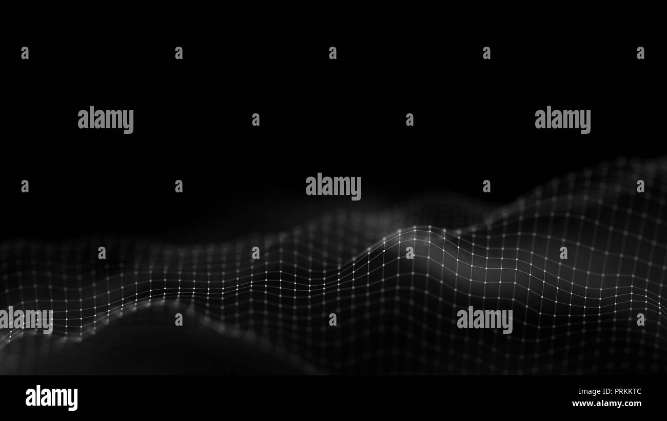 Music background. Big Data Particle Flow Visualisation. Science ...