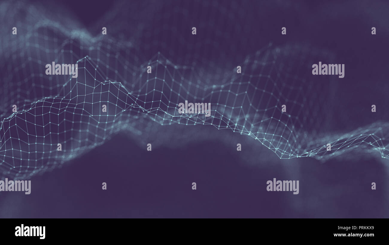 Data technology abstract futuristic illustration . Low poly shape with ...