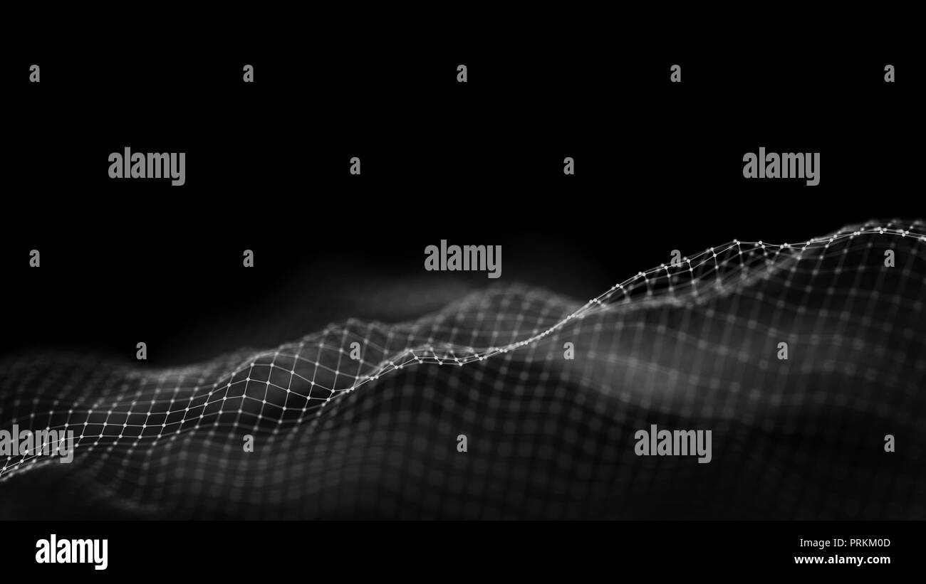 Music background. Big Data Particle Flow Visualisation. Science ...