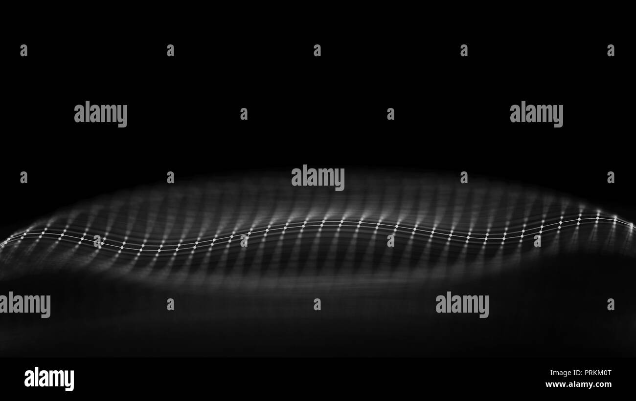 Music background. Big Data Particle Flow Visualisation. Science ...