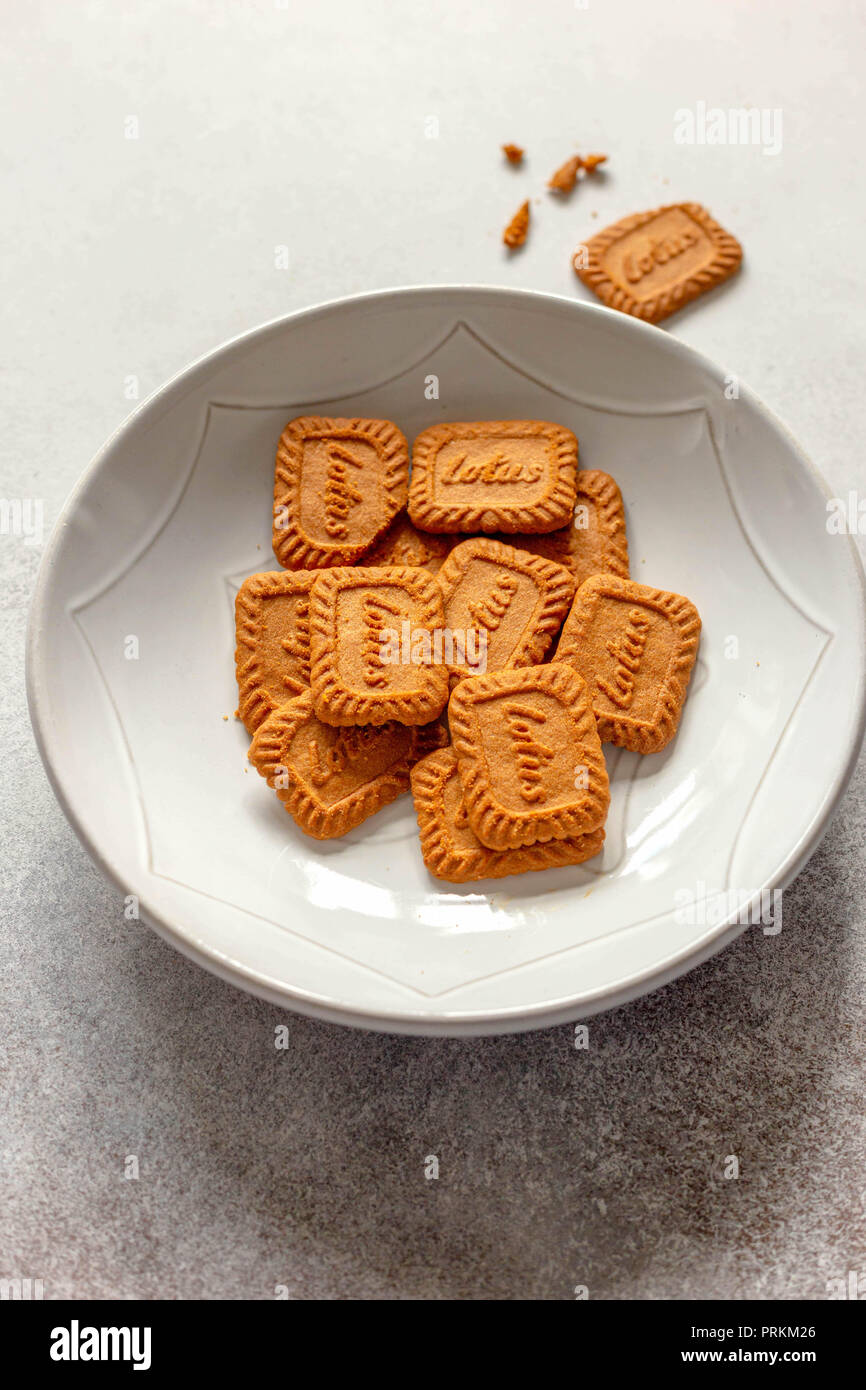 Speculaas or Speculoos Biscuits Stock Photo - Alamy
