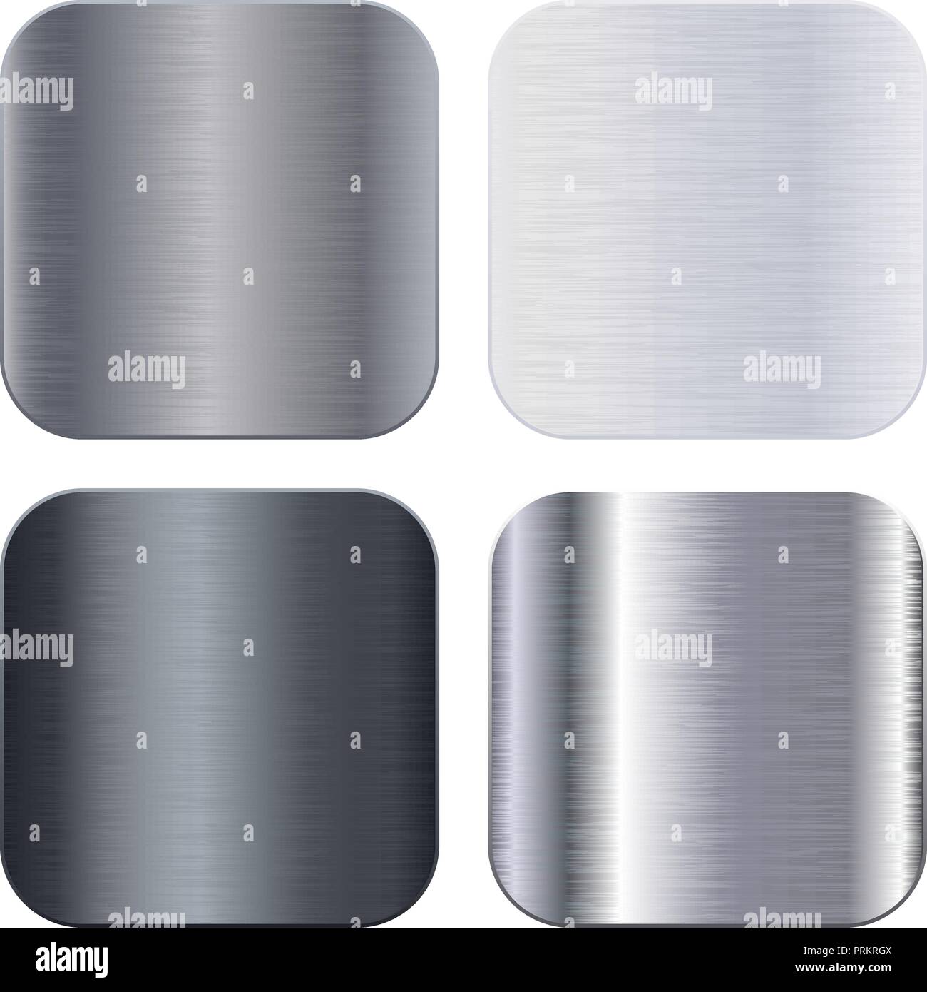 Metal square buttons Stock Vector Image & Art - Alamy