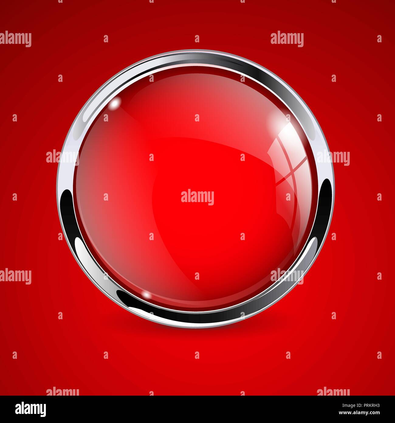 Orange red button on Stock Vector Images - Alamy