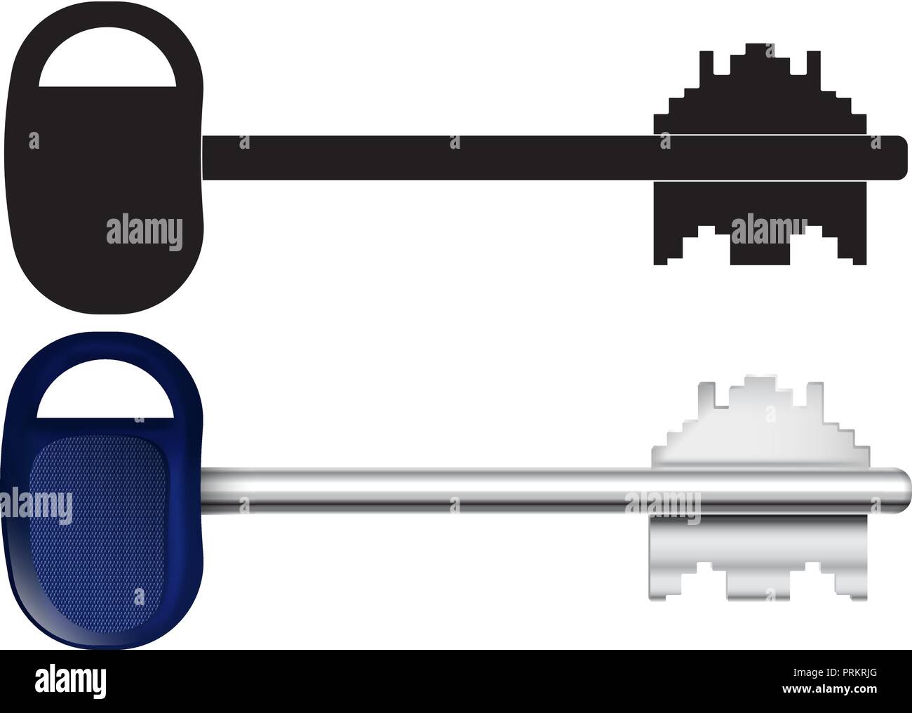 Metal keys Stock Vector Images - Alamy