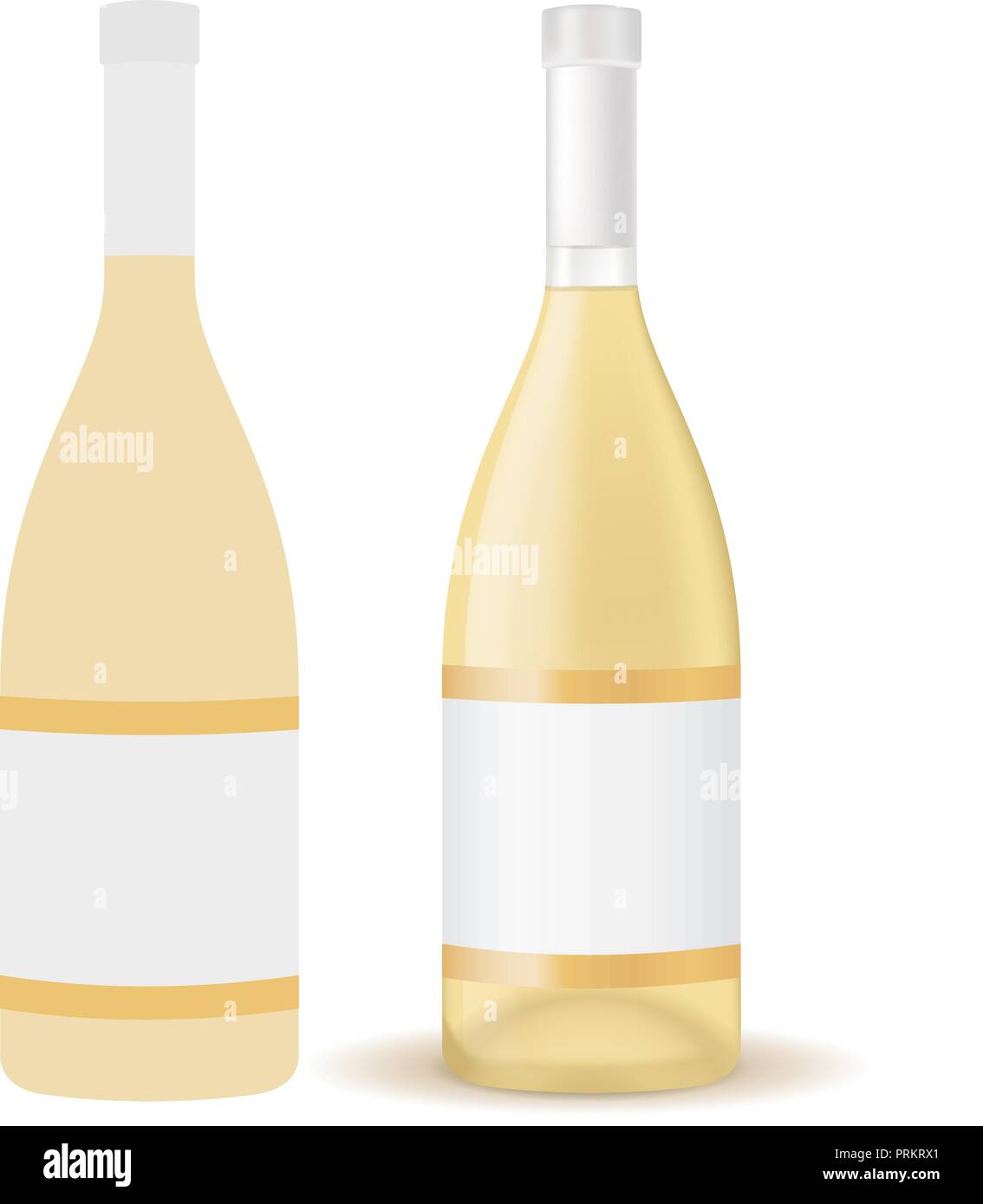 Bottles of white wine Stock Vector Image & Art - Alamy