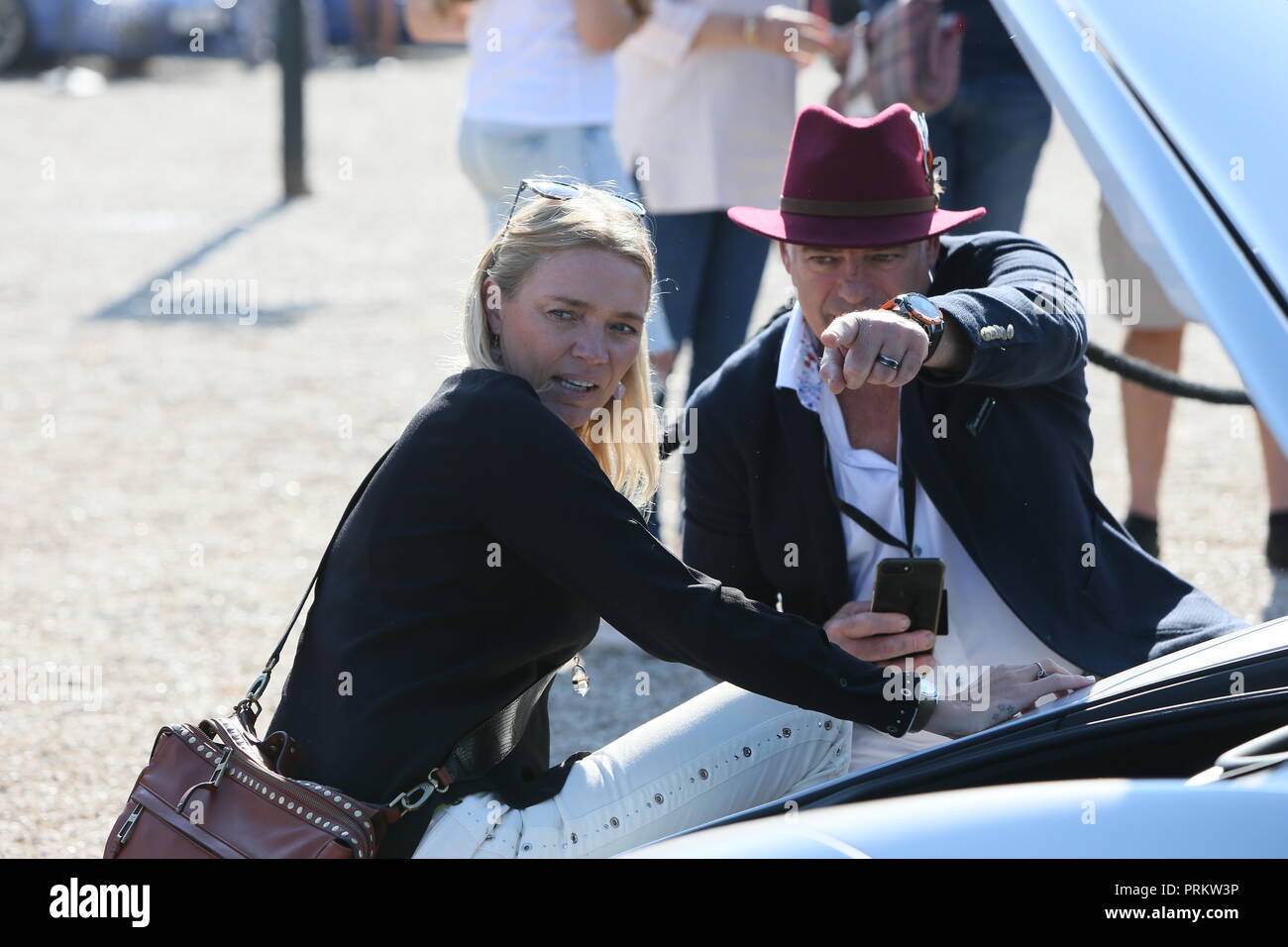 Jodie Kidd seen at Blenheim Palace Classic and Supercar show judging ...
