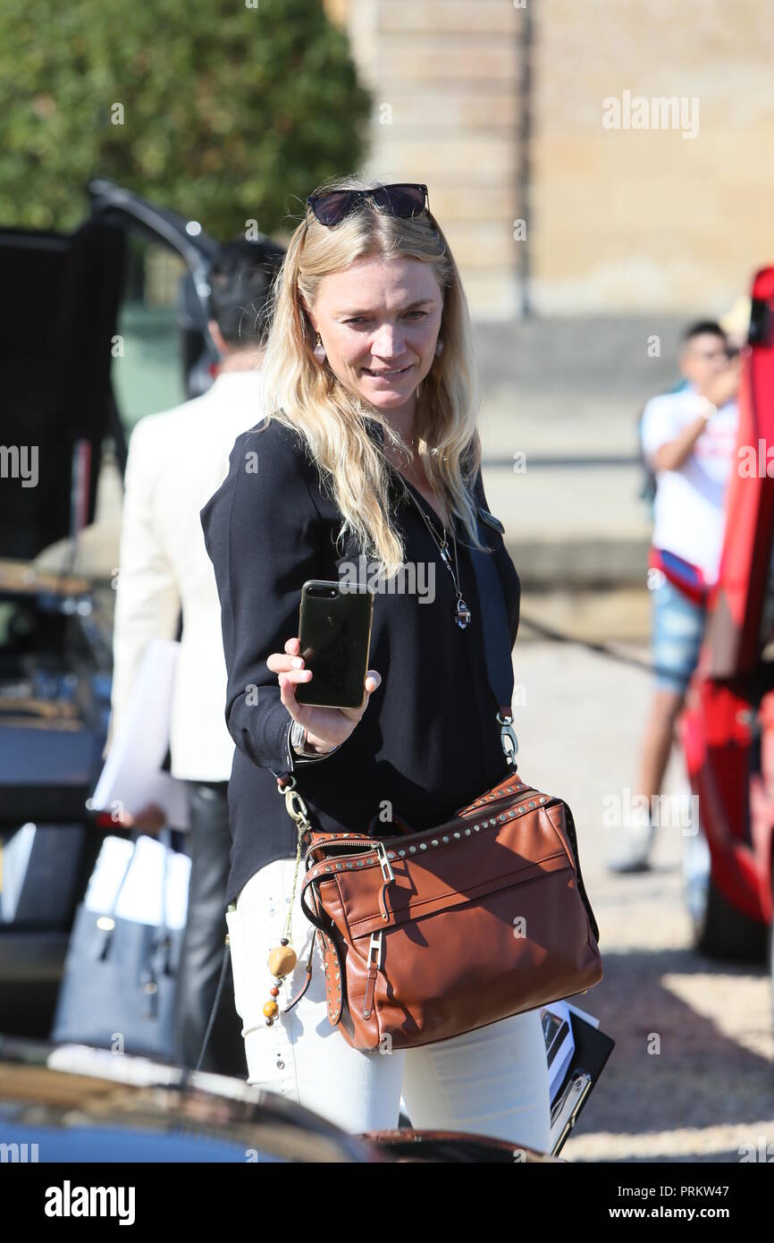 Jodie Kidd seen at Blenheim Palace Classic and Supercar show judging ...